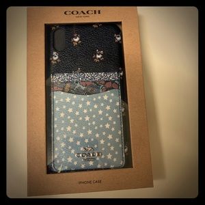 Coach Accessories | Signature Canvas Iphone Folio Case Xs Max | Poshmark
